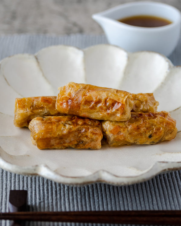 RECIPE: Crispy Vegan Yuba Rolls - Kokoro Care Packages