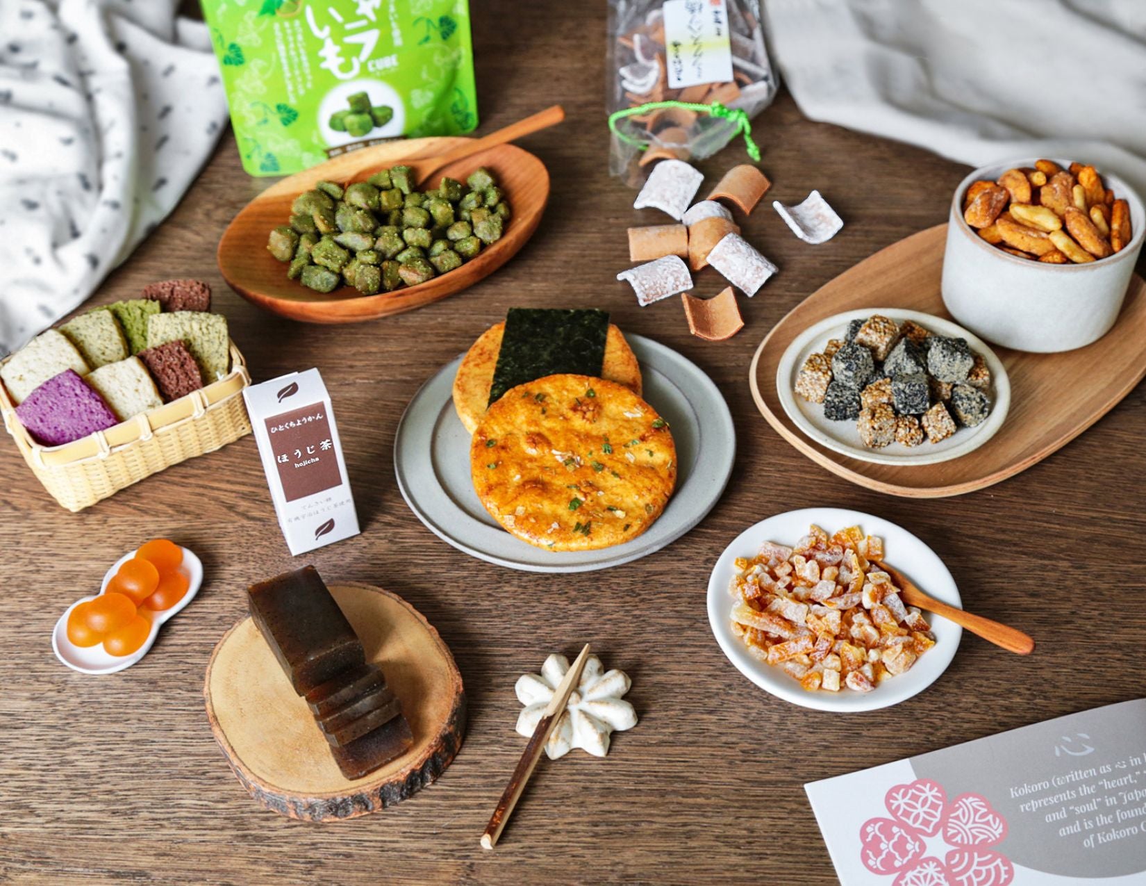 Japanese Snacks & Sweets: “Raku” Package – Kokoro Care
